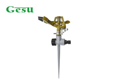 China T Metal Rotating Spike Lawn Sprinkler / Garden Water Sprinkler Anti Corrosion for sale