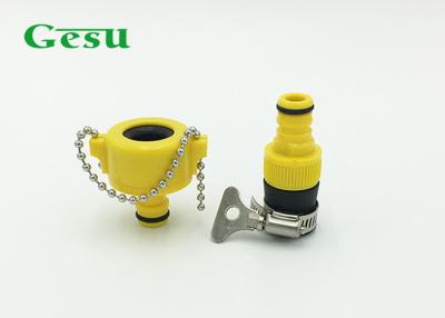China Faucet Plastic Hose Pipe Tap Adapter Set Use A Ball Chain Or Clamp To Fix for sale