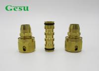 China 3/8 Inch Garden Brass Hose Connector Set With 2 Way Hose Coupling For 3 PCS Set for sale