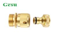 China Male Quick Connect Garden Hose Fittings ¾ Inch Thread Solid Brass for sale