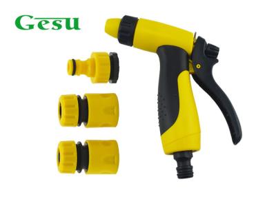China Yellow Black Garden Hose Nozzle Settings / Portable Spray Gun Nozzle Set for sale