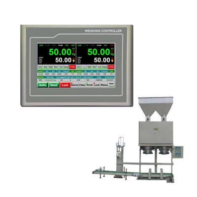 China 2 Head Double Discharge Bagging Controller With 16 Bit Color Screen for sale