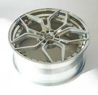 China 2 Piece Forged Wheel 20 Inch Brushed and Polished Car Wheel for sale