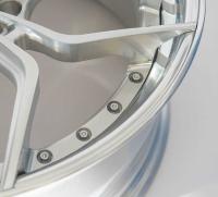 China 2 Piece Forged Wheel 20 Inch Brushed and Polished Car Wheel for sale