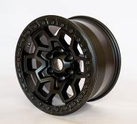 China 17 Inch Offroad Custom Forged Beadlock Wheels 17 X 9 Alloy Beadlock Matte Black Alloy Wheels for Retrofit/Upgrade Purpose for sale
