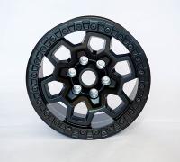 China 17 Inch Offroad Custom Forged Beadlock Wheels 17 X 9 Alloy Beadlock Matte Black Alloy Wheels for Retrofit/Upgrade Purpose for sale