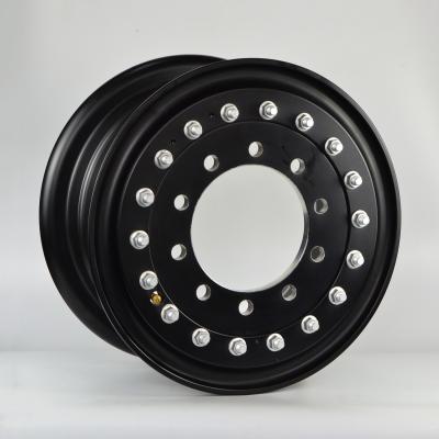 China 20 Inches Black Painting Forged Alloy Wheel Rims for Special Truck A 6061 T6 Raw Material in High Demand for sale