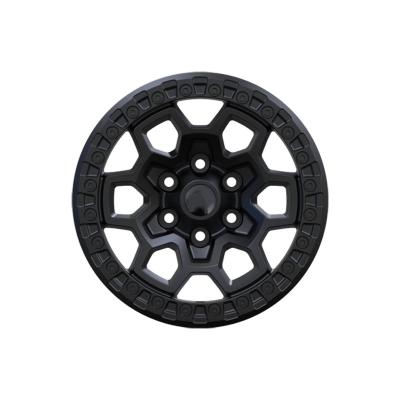 China 17 Inch Offroad Custom Forged Beadlock Wheels 17 X 9 Alloy Beadlock Matte Black Alloy Wheels for Retrofit/Upgrade Purpose for sale