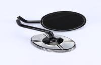 China Aluminum Alloy Rearview Mirror Series Anti-Glare and Weatherproof Round Black Motorcycle Rearview Mirrors for sale