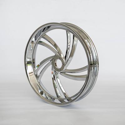 China 21×3.5 Chrome-Plated Motorcycle Wheel，high-gloss electroplated surface for corrosion resistance and shine for sale