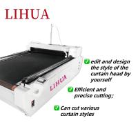 China Retail Lihua Automatic Curtain Top Cutting Equipment Laser Pattern Cutting Machine for sale