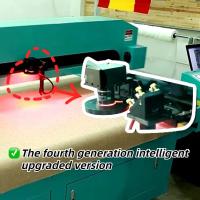 China Retail Lihua Automatic Curtain Top Cutting Equipment Laser Pattern Cutting Machine for sale