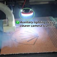 China Retail Lihua Automatic Curtain Top Cutting Equipment Laser Pattern Cutting Machine for sale