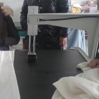 China Auto Feeder Industrial Belt Style Six Synchronous Textile Fabric Edging Machine for Sewing for sale