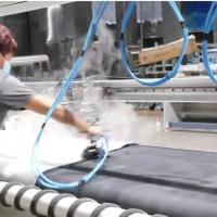 China 220v/380v Voltage Semi-Automatic Electric Steam Ironing Table for Home Textile Fabric for sale