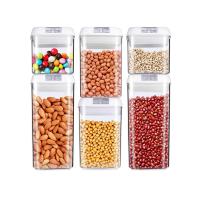 China Custom LOGO Eco-Friendly BPA Free Crisper Food Grade Plastic Airtight Food Storage Container with Easy Lock Lids for sale