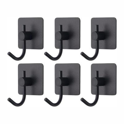China Heavy Duty Sticky Holder Waterproof Aluminum Towel Hooks for Hanging Coat, Hat, Key, Clothes for sale