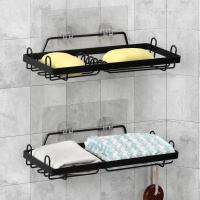 China Rustproof and Fast Draining 2 Pack Shower Soap Holder with Hooks for Kitchen and Bathroom for sale