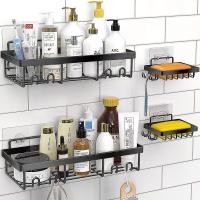 China 4PK Drain Quickly Rust Resistant Corner Shelf Shower Caddy for Kitchen and Bathroom for sale