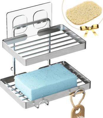 China Multi-purpose Usage Drain Faster  Stainless Steel Soap Dish f for Bathroom and Kitchen for sale