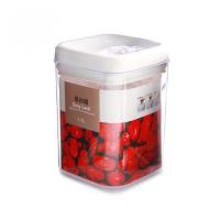 China Bulk Customized 1.7L Square Type Plastic Airtight Dry Food Storage Containers With Lids for sale