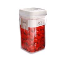 China Customized 2.3L Square Kitchen Plastic Airtight Jar for Food Storage Containers for sale