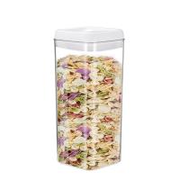 China Customized 3.1L Square Kitchen Use Big Transparent Plastic Airtight Food Storage Container for sale