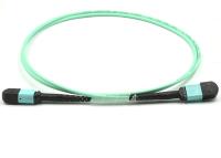 China High Speed MTP / MPO Fiber Optic Patch Cord OM3 50 / 125um 12 Cores for sale