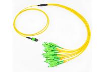 China SM Breakout MPO Fiber Optic Patch Cord APC Interface Customized Length for sale