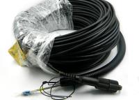 China Outdoor PDLC Connector , Waterproof 2 Core Single Mode Fiber Optic Cable for sale