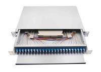 China LC Duplex Fiber Optic Patch Panel 24 Port 48 Cores 3 Years Warranty for sale