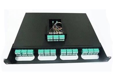 China 96 Cores Fiber Optic Patch Panel Cold Rolled Steel Material Single / Multi Mode for sale