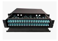 China 2U 48 Port Fiber Patch Panel , Rack Mounted 96 Cores LC Fiber Patch Panel for sale