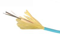 China OM3 Indoor Fiber Optic Cable , 2 - 24 Cores Tight Buffered Fiber Cable for sale