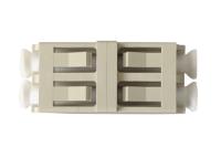 China Duplex LC Fiber Optic Adapter High Step Multimode Type Without Flange for sale