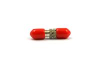 China DIN Fiber Optical Adapter Ceramic Sleeve Steel Housing Plastic Dust Cap for sale