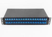 China Single Mode 1U Fiber Optic Patch Panel 19 Inch Rack Mounted Type 48 Port for sale