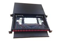 China 24 Port Fiber Optic Patch Panel FC 96 Cores 485 * 360 * 45MM 5 . 5Kgs for sale