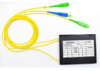 China 1x2 PLC FFiber Optic Splitter SCUPC In SCAPC Out Type High Durability for sale