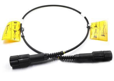 China Two Cores Armored Fiber Optical Patch Cord Single / Multi Mode Type for sale