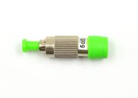 China FC Inline 5dB Attenuator , Male To Female Single Mode Attenuator APC Ferrule for sale