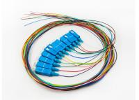China Single Mode 10G Patch Cord , 900UM Wave Length SC UPC Patch Cord 12 Colors for sale