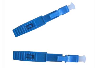 China Single Mode LC Upc Fiber Connector , Blue Fiber Optic Cable Connectors for sale