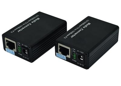 China Single Mode Fiber Optic Media Converter Mini Size 10 - 100M Rate DC5V 2A for sale