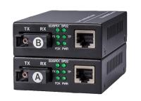 China Simplex To RJ45 Fiber Optic Media Converter -10 - 55ºC Operating 5W for sale