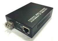 China 100M Rate Black Box Media Converter , SFP Port Single Mode Fiber Converter for sale