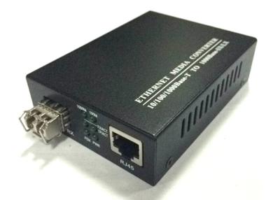 China 100M Rate Black Box Media Converter , SFP Port Single Mode Fiber Converter for sale