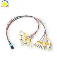 China 1550nm 0.5M 12 24 48 Core Mpo Lc Fiber Optic Patch Cord for sale