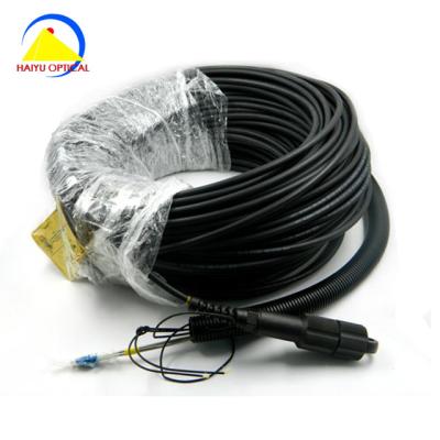 China Optical Cable Assembly DLC/PC,DLC/PC,Multimode,GYFJH 2A1a(LSZH),70m,7.0mm,2Cores,Outdoor Protected Branch Cable for sale