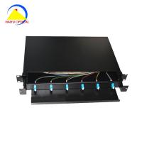 China 1RU FDP Loaded UPC Duplex Adapters Fiber Patch Panel Rack Mount for sale